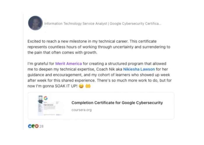 Tech Program Reviews, Ratings, & Stories | Merit America